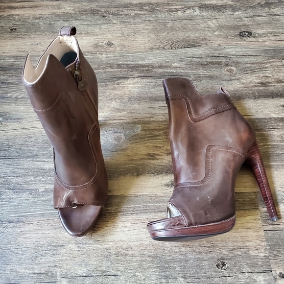 Max Studio | Shoes | Max Studio By Leon Max Open Toe Booties | Poshmark